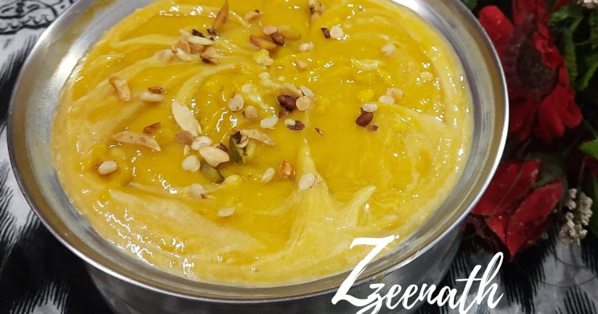Aamras With Dry Fruits Recipe by ZMA - Cookpad