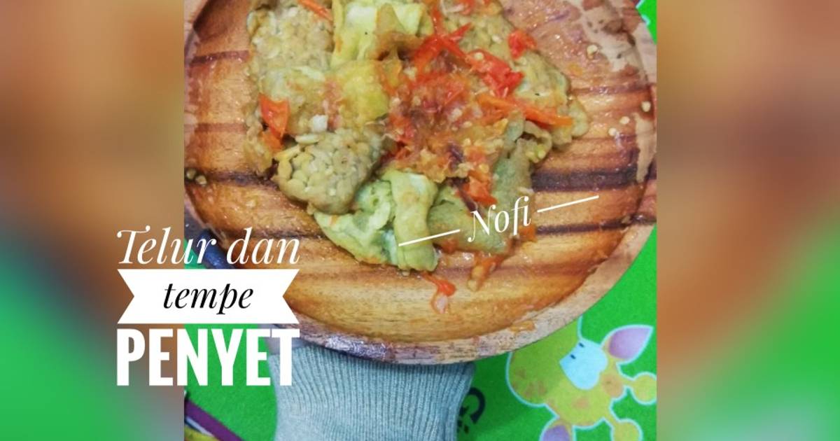 Resep Telur dan tempe penyet oleh Nofi's Kitchen - Cookpad