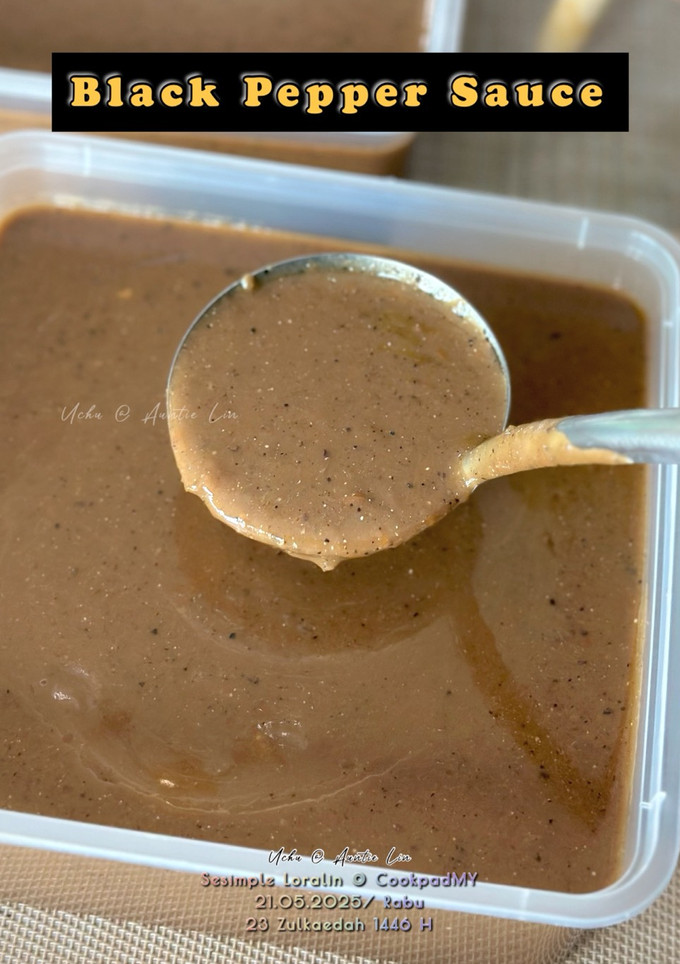 Resipi Sos Black Pepper (Barbeque / Food Prep) oleh Sesimple Loralin - Cookpad