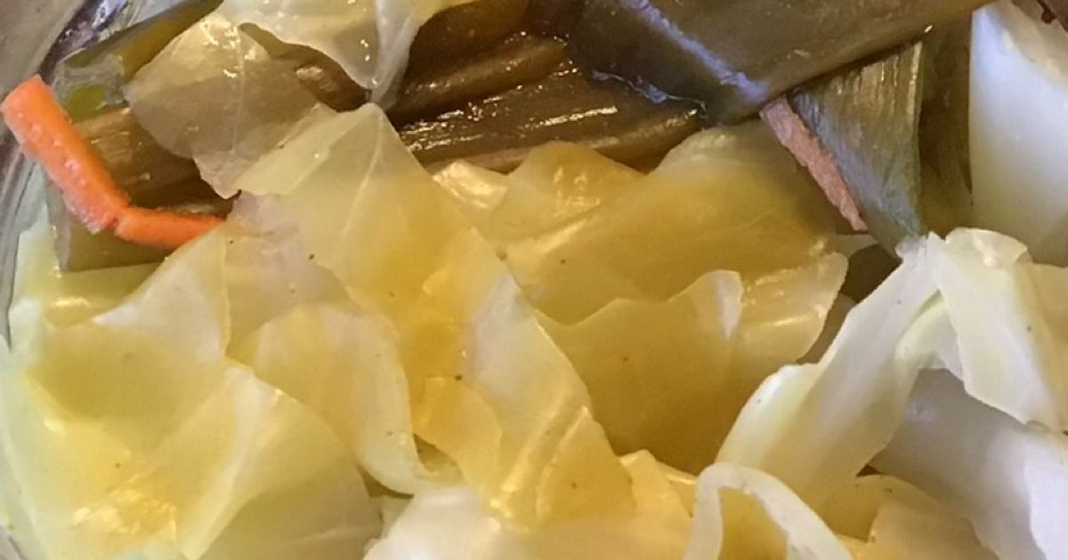 California Farm Quick Pickled Curtido Cole Slaw Recipe By Hobby Horseman
