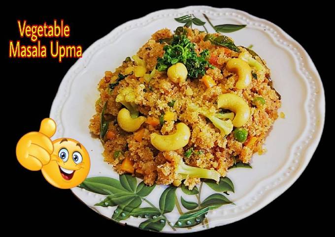 Vegetable Masala Upma Recipe by Sunita Sahu - Cookpad