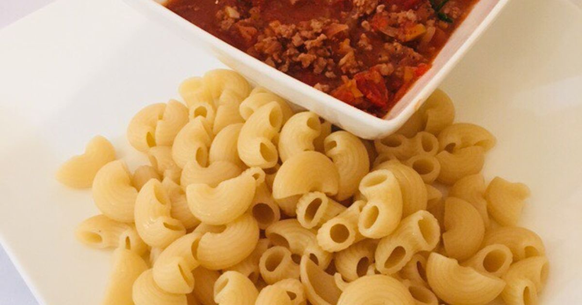 Tomate Mince Pasta Recipe by Misaki Oba - Cookpad