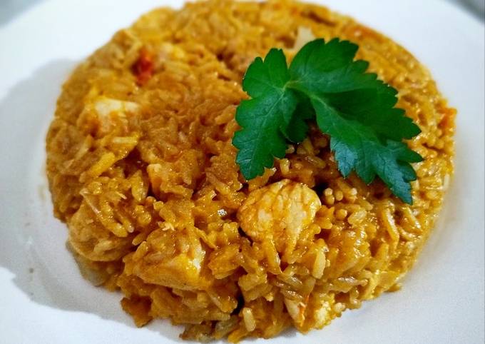 Risotto de Pollo, Champiñones & cherrys asados Receta de Cookendi23 ...