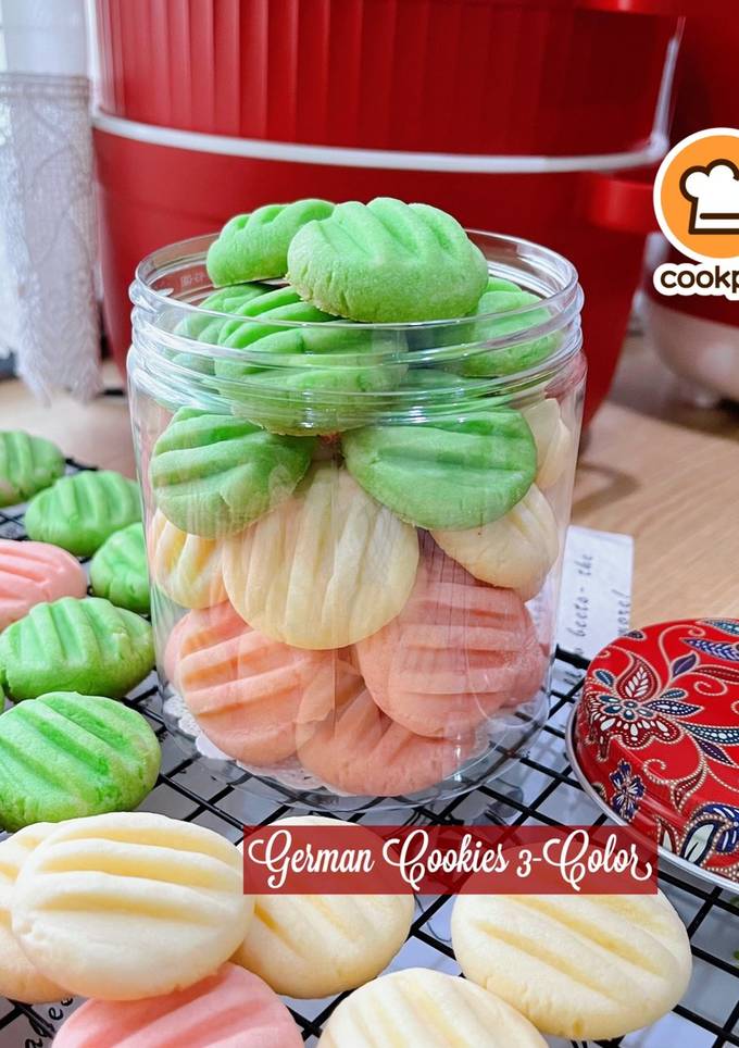 Resipi 👩‍🍳German Cookies 3 Colors oleh Mahadiah - Cookpad