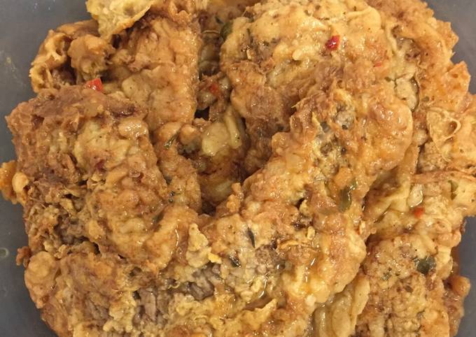 Filete rebozado en salsa chimichurri Receta de Monica Fonseca- Cookpad