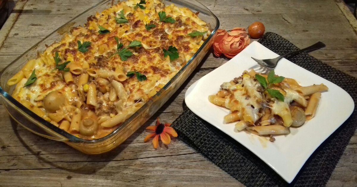 🍝 Pasta With Béchamel And Ground Beef 🍝 Recipe By ام حسين 🌹🌹