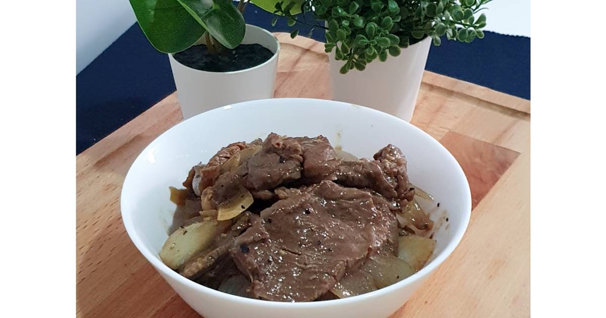Resep Beef Teriyaki Lada Hitam oleh Woro Hapsari - Cookpad