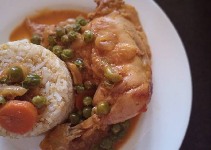 Pollo arvejado Receta de Paola- Cookpad