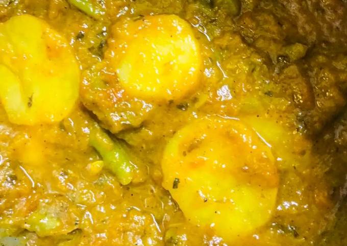Aloo binis curry (black pepper) Recipe by DROOLSOME MORSEL BY AFREEN ...