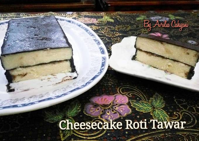 Resep Cheesecake Roti Tawar with Choco Ganache oleh Avrilia Cahyani ...