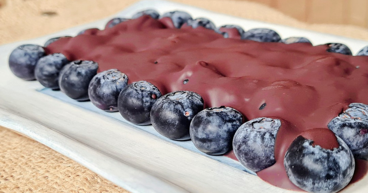 Chocolate Blueberry Bark Inspirada En Lastochka 🥰🍫 Barra Saludable De ...