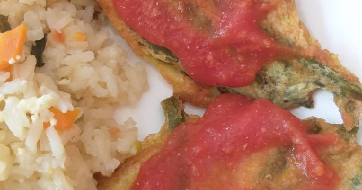 Ejotes envueltos con salsa Receta de Yenifer De León- Cookpad