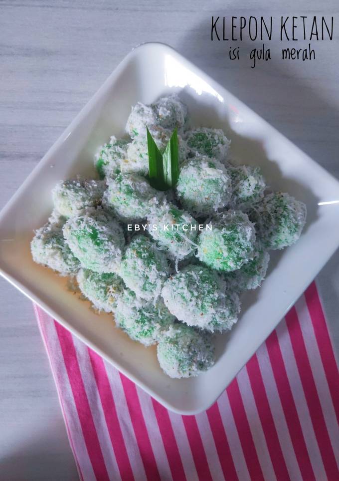 Resep Klepon Ketan Isi Gula Merah oleh Eby's Kitchen - Cookpad
