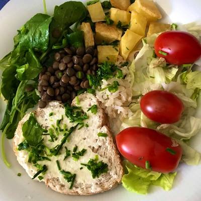 Almuerzo fitness & vegan Receta de Cande Jons- Cookpad