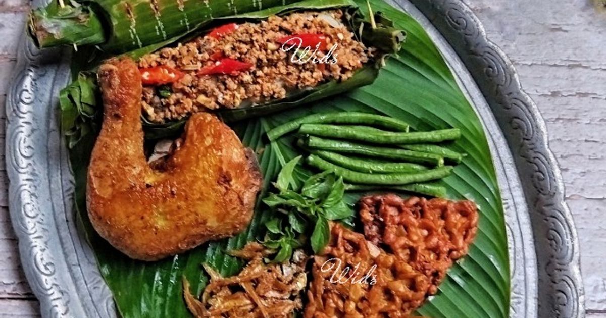 Resep Nasi Bakar Oncom Sambal Teri oleh Wids Kitchen 🍀🌷 - Cookpad