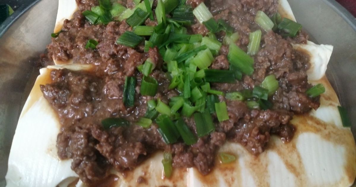 Resep Tahu Tim Daging Sapi Giling oleh Pelangi Hati - Cookpad
