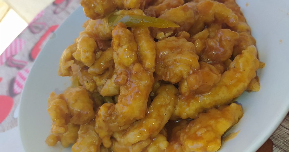 Pollo Agridulce!! Receta de Silvia GO- Cookpad