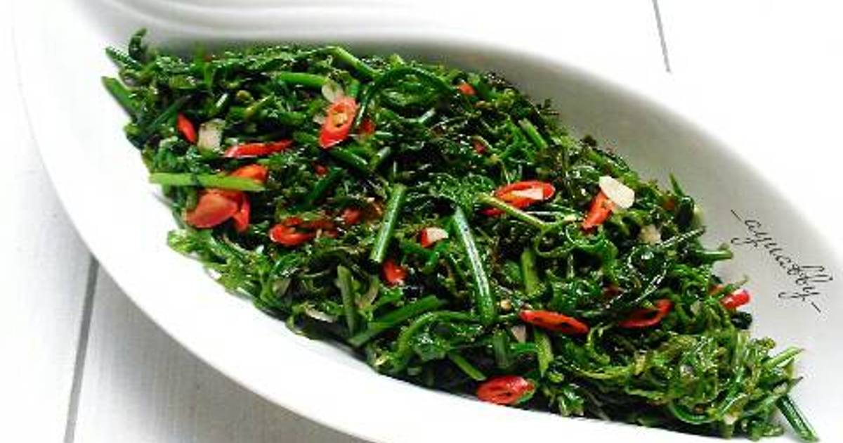 Resep Tumis Praktis Sayur Pakis oleh AyuAbby Kitchen Corner - Cookpad