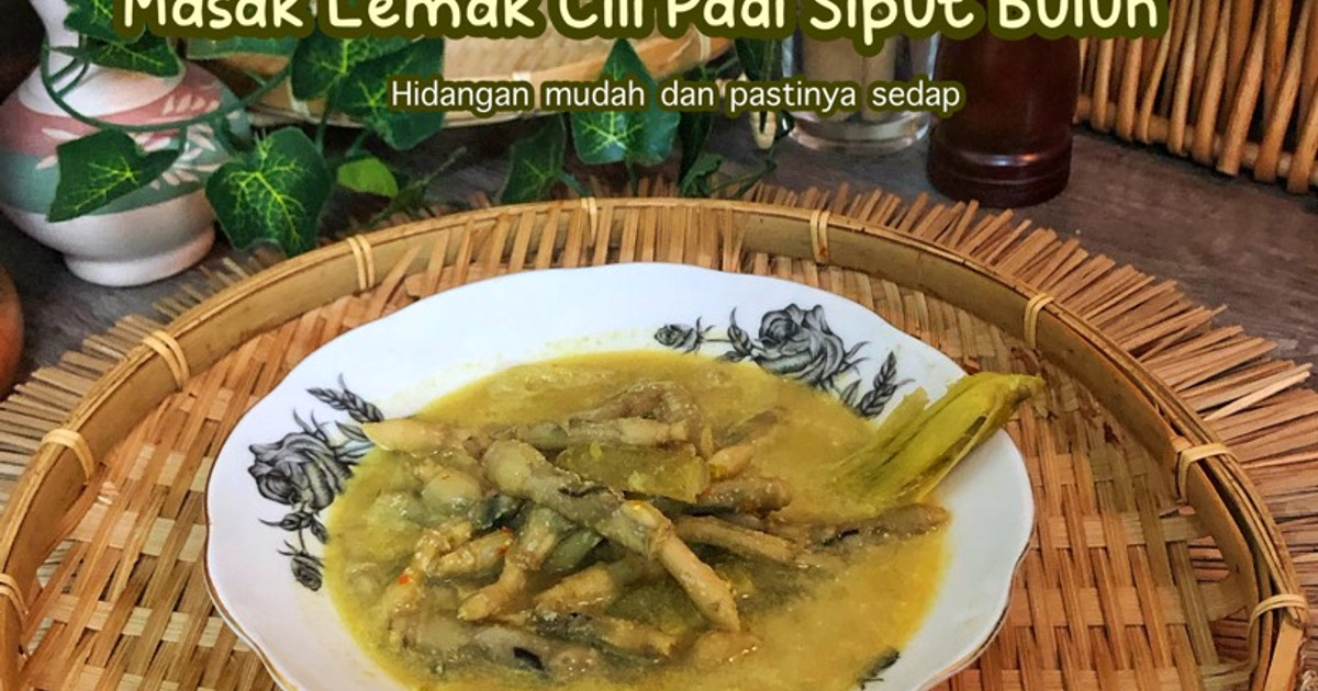 Resipi Masak Lemak Cili Padi Siput Buluh oleh Salina Jalaludin - Cookpad