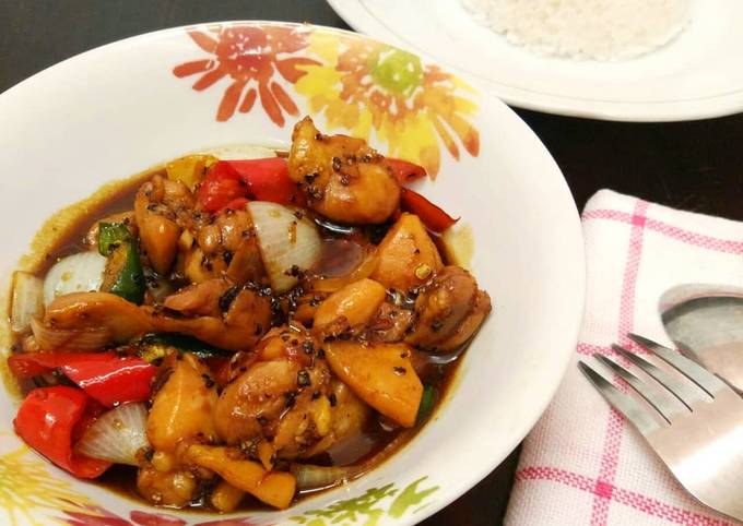 Resep Ayam Lada Hitam oleh Tuti Hidayati - Cookpad