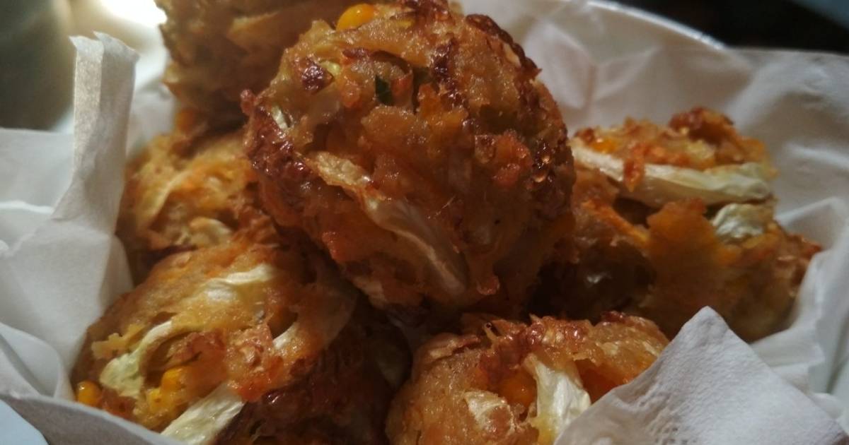 Resep Bakwan jagung sayur bulat oleh riri - Cookpad
