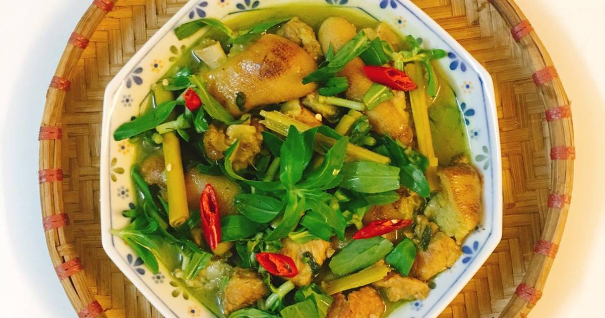 Cách Làm Món Chân giò lợn nấu giả cầy của Huyền Dương - Cookpad