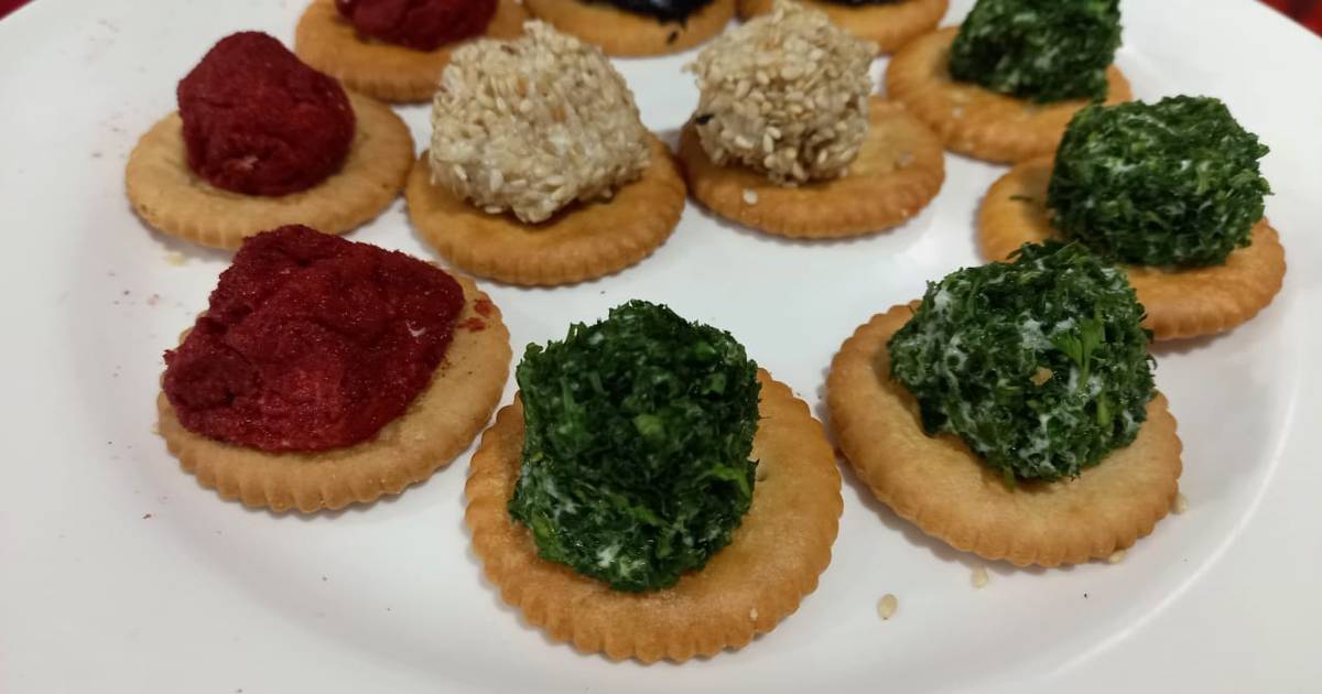 Feta cheese canapes Recipe by Muskaan Kashif - Cookpad