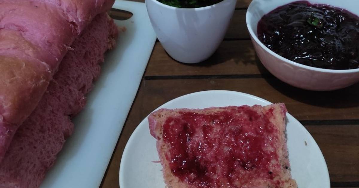 Resep Roti Gembong Buah Naga Eggless Oleh Lina Nh Cookpad