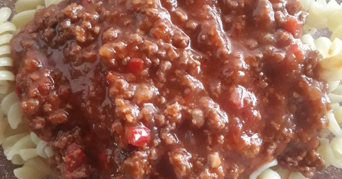 Fideos con tuco 😛 Receta de Yamila Vargas- Cookpad