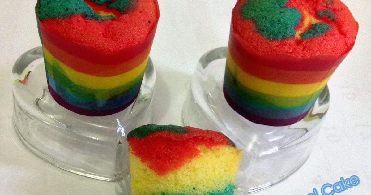 Resep Rainbow Angel Cake oleh Eri Mulyati / Rumah Kita cakeshop - Cookpad
