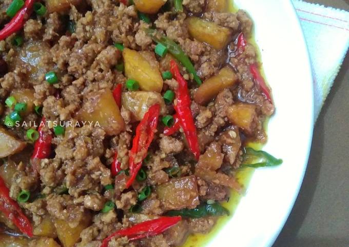 Resep Daging Giling Masak Kecap oleh Saila Tsurayya - Cookpad
