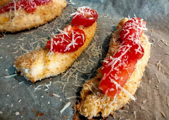 Pechuga al horno tipo parmesana sencilla Receta de Miguelo Ferrer ...