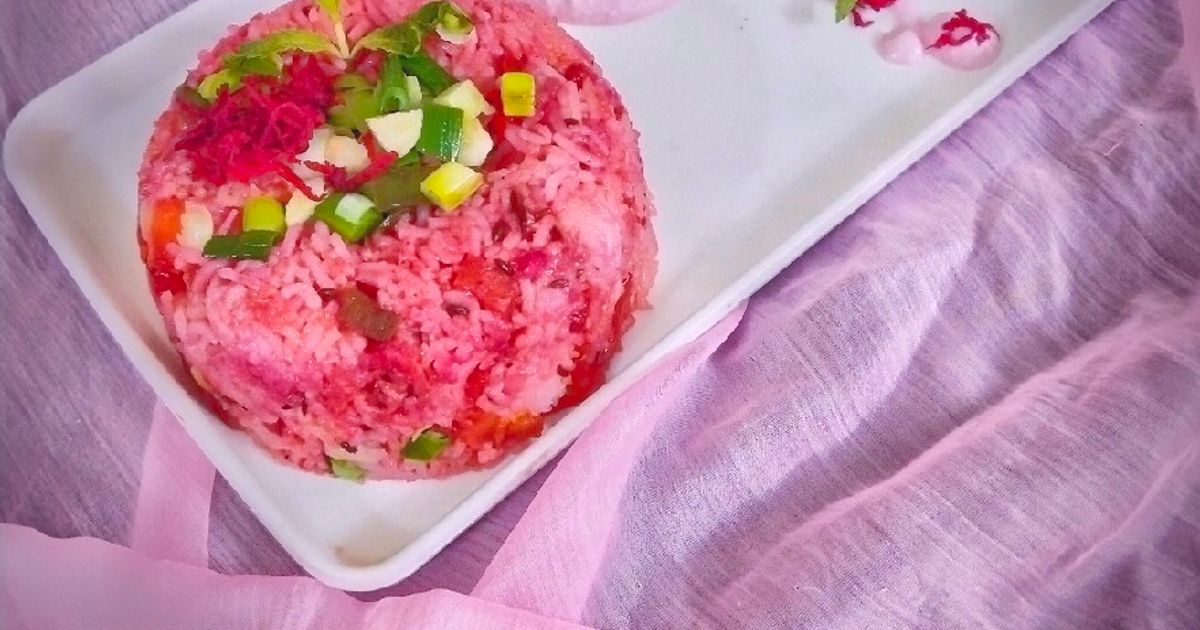 Hetal Chirag Buch દ્વારા રેસીપી બીટ પુલાવ (Beetroot Pulao Recipe In ...