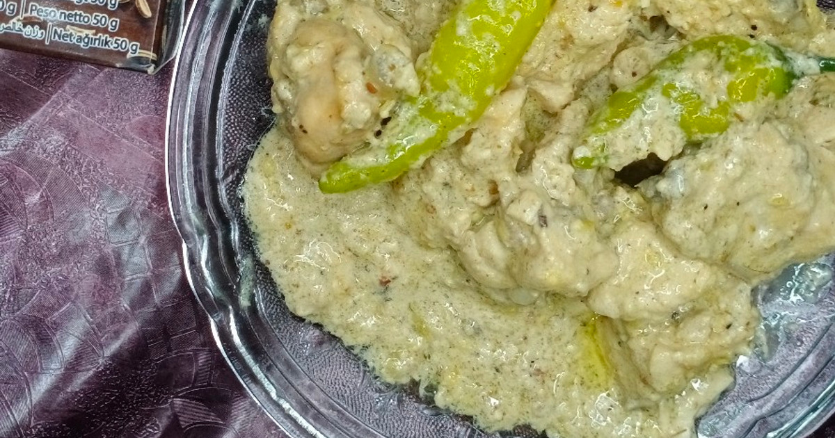 Chicken White Karahi Recipe by Misbah Rasheed Qureshì - Cookpad