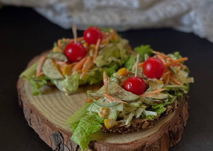 Multigrain Open Sandwich Recipe by Madhumita Bishnu - Cookpad