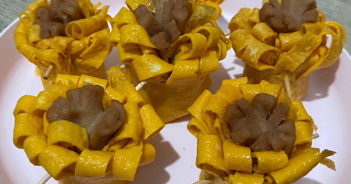 Resep Bunga Telur Sosis oleh Resti Sekar Andini 🥰♥️ - Cookpad
