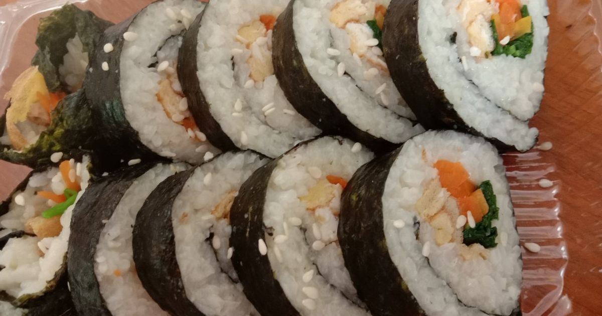 Resep Sushi Sayur + Telor oleh Yola Dwi Meillan - Cookpad