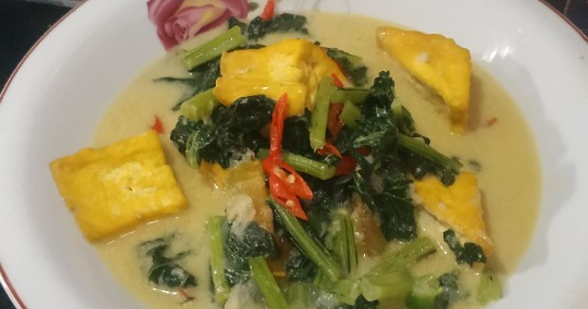 Resep sawi caisin tahu santan rumahan enak dan mudah - Cookpad