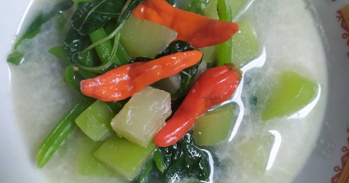 Resep Sayur/Bobor Bayam & Labu siam enak, segar & anti ribet oleh ...