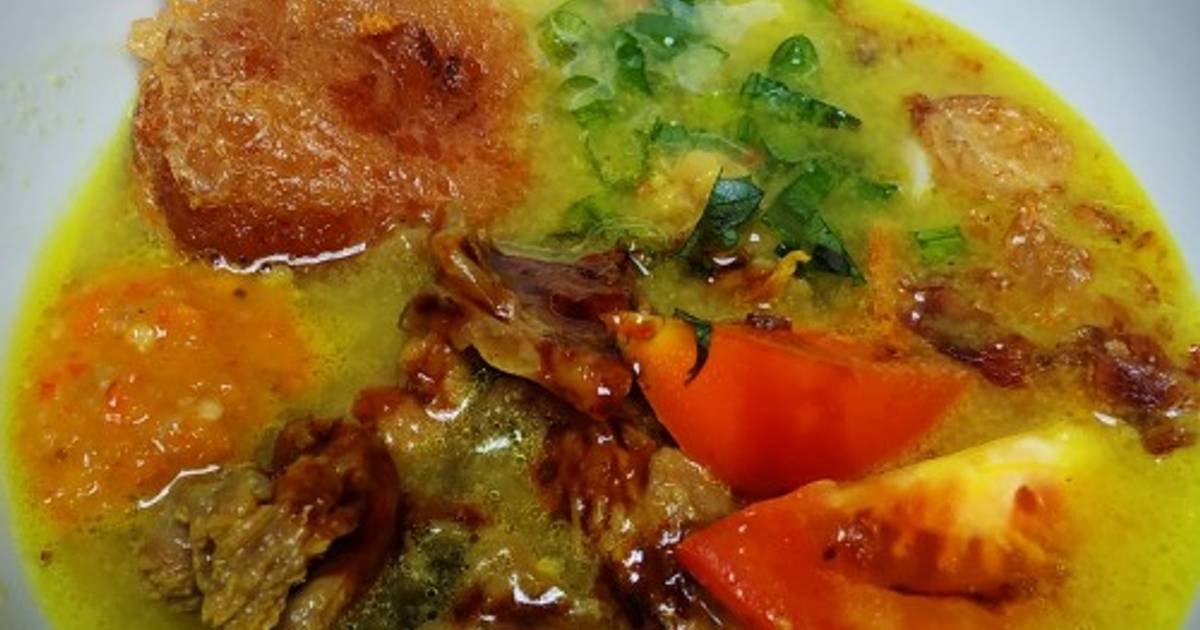Resep Soto Kuning khas Bogor oleh momay indri - Cookpad