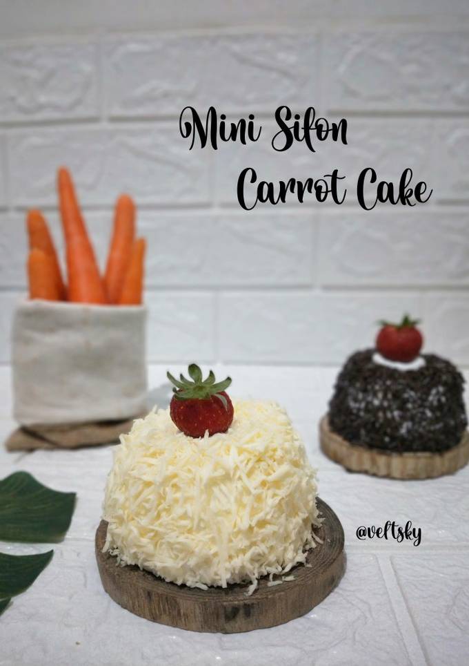 Resep #10 Sifon Mini Carrot Cake oleh Verena Lita - Cookpad