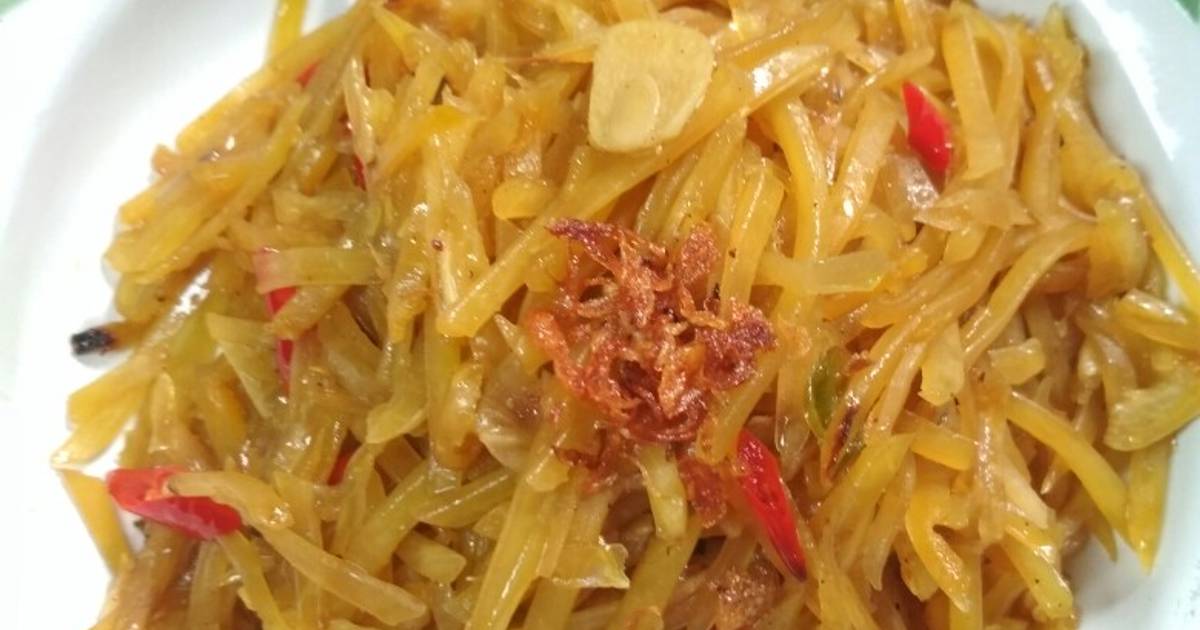Resep Oseng pepaya muda pedas manis oleh Lu'lu Atin Nafisa - Cookpad