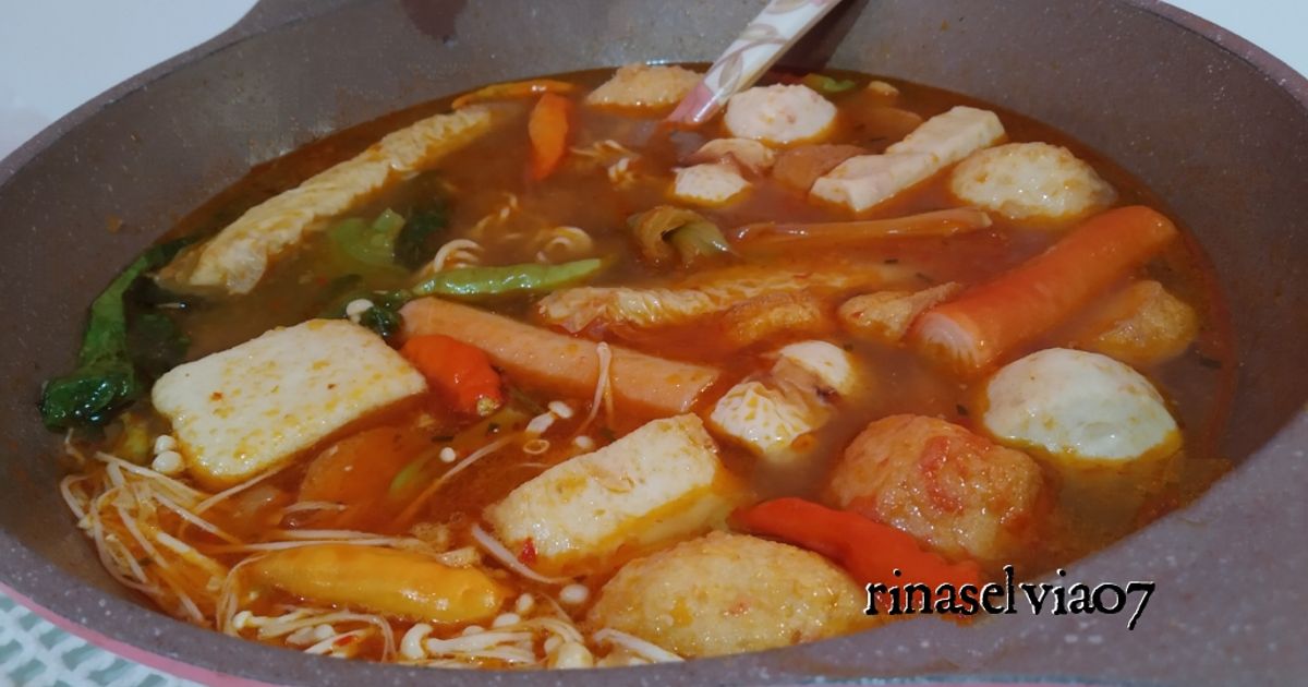 Resep Suki Kuah Tomyam oleh rina selvi - Cookpad