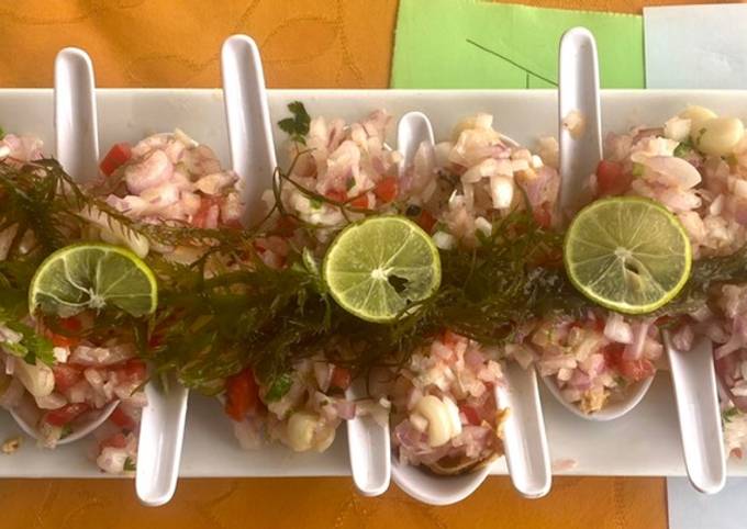 Choritos a la chalaca Receta de Ricardo del Aguila- Cookpad