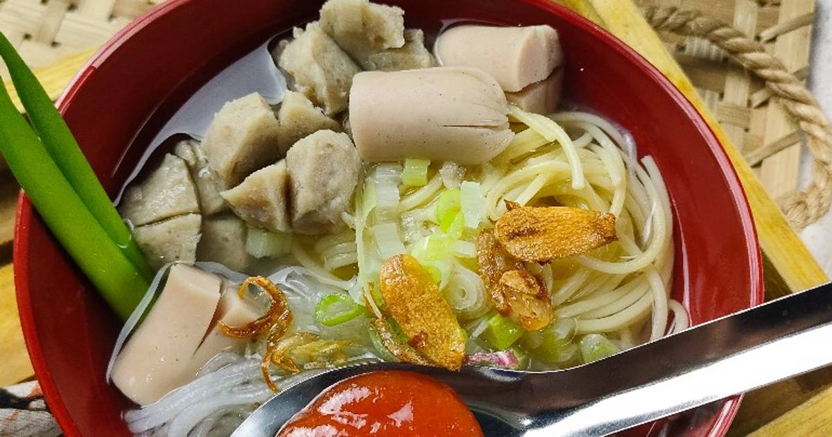 Resep Mie Baso Kuah (649) oleh Ati Agus Sapto (Mom's Firza) - Cookpad