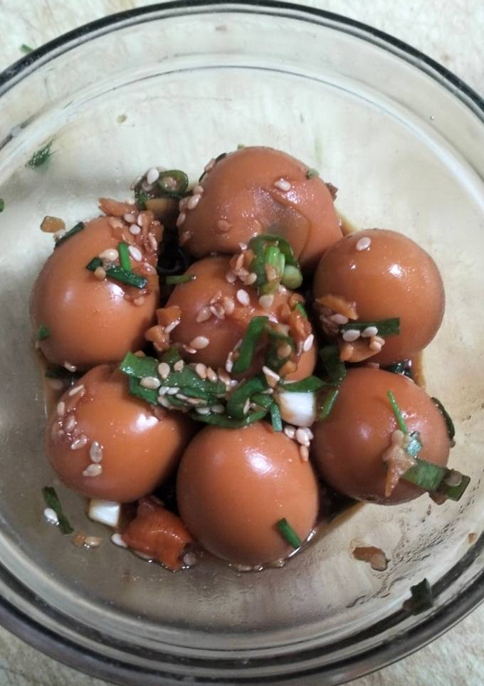 Resep 98. Telur Puyuh Rebus Korea / Maechurial Jangjorim oleh Rina S ...