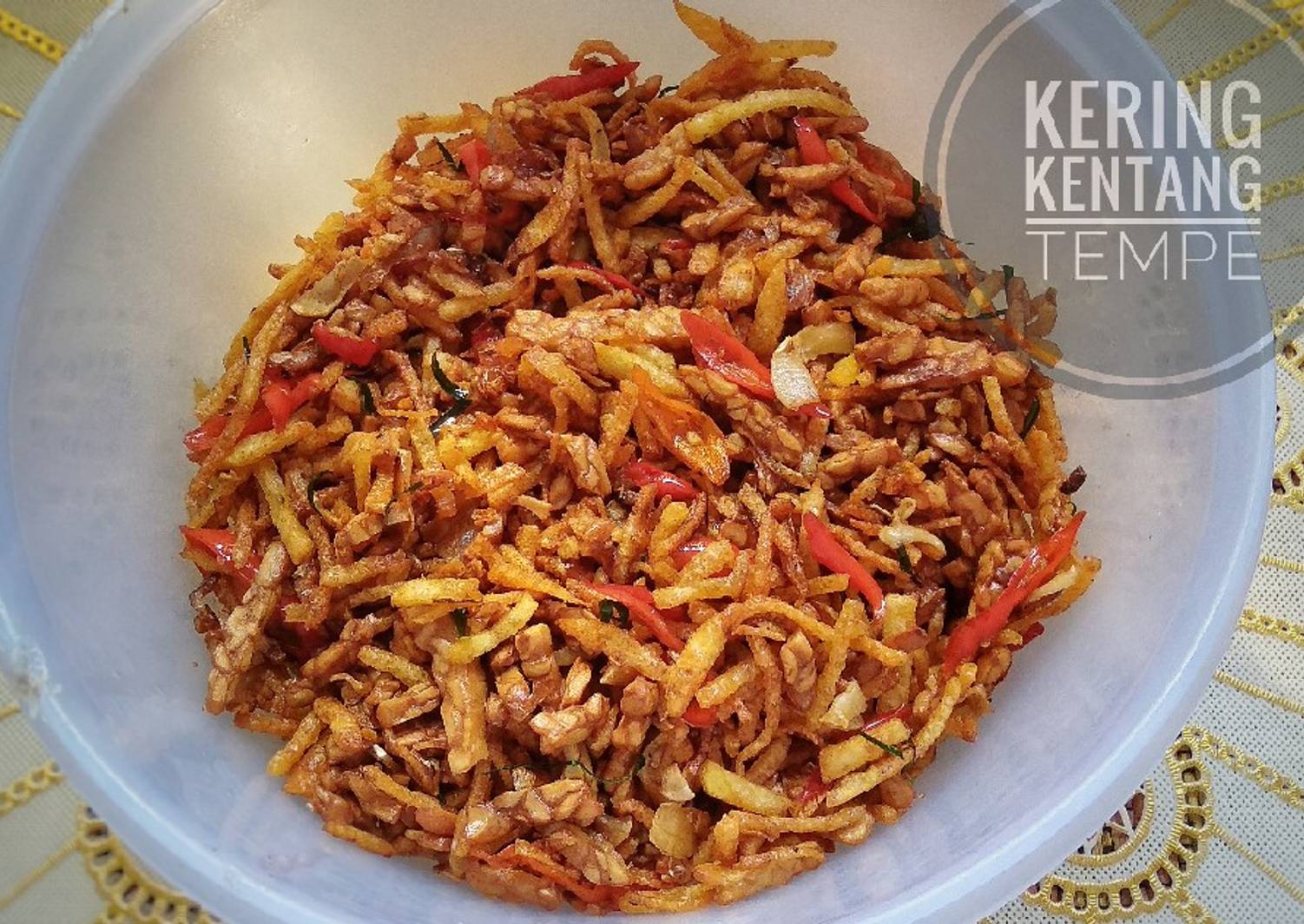 Resep Kering Kentang Tempe oleh AuntyLia - Cookpad