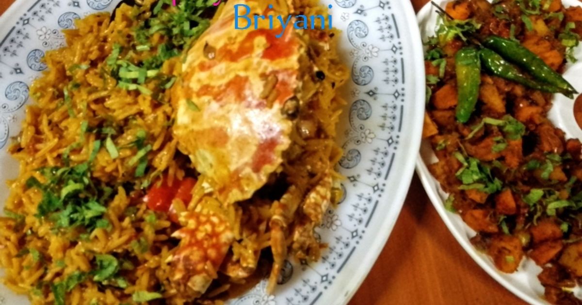 Spicy Stuffed Crab Biryani 🦀 Recipe by Gurpal kaur Ubhi - Cookpad