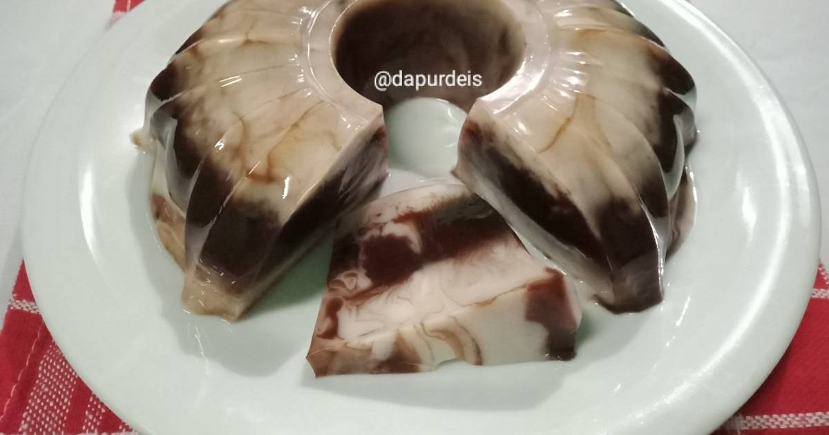 Resep Puding Jelly Marmer oleh Dapur Deis - Cookpad