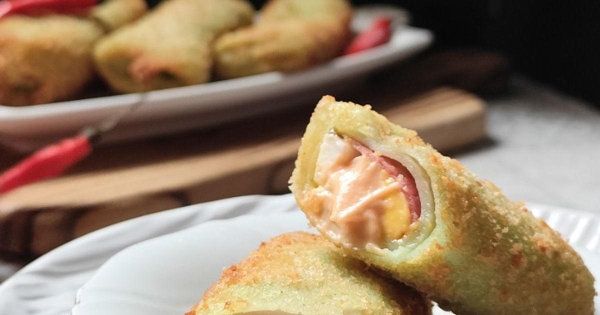 Resep Risoles Mentai Dengan Kulit Risoles Elastis Pandan oleh Carolina ...